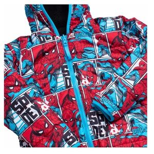 Marvel | Jackets & Coats | Nwt Spiderman Kids Reversible Jacket | Poshmark